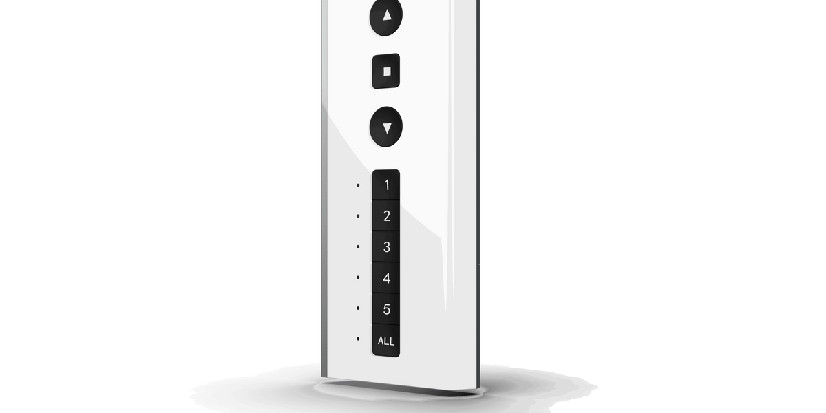 Rollease Push 5 CH Remote - White — RollEase Acmeda Motors