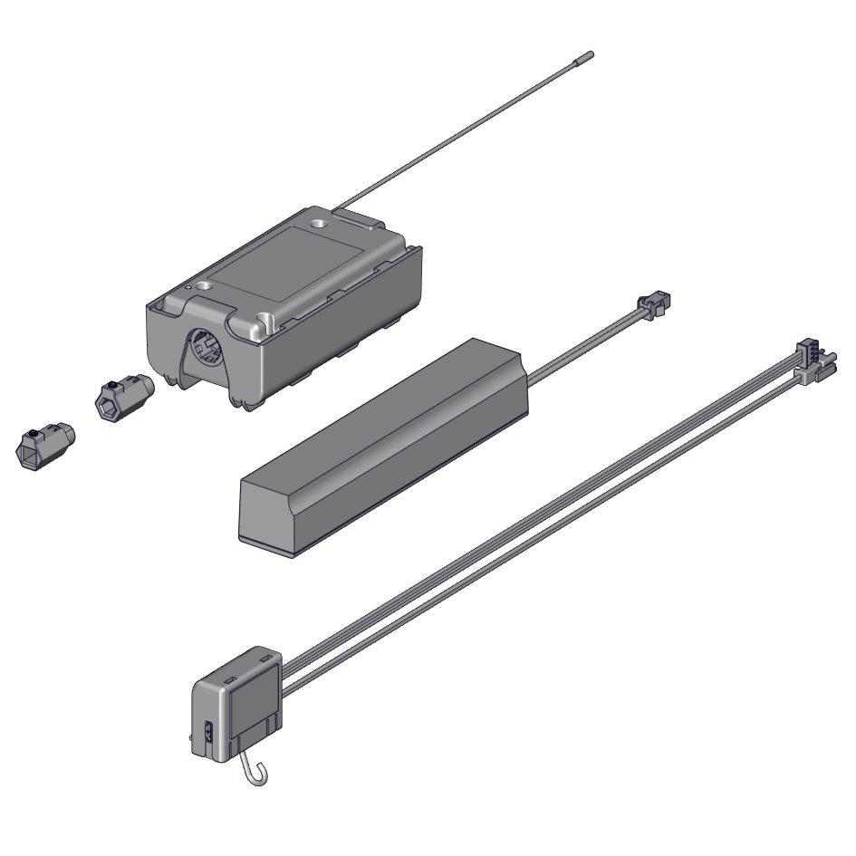 Rollease Automate Passthrough Tilt Motor Kit — RollEase Acmeda Motors