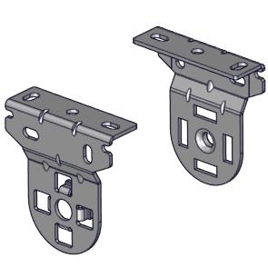 Rollease Standard Mounting Bracket Set for Easy Spring Ultra on 1.5" T ...