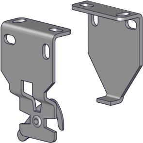 Rollease R3-R8 R-Series Mounting Bracket Set (1.5" Projection) Zinc ...